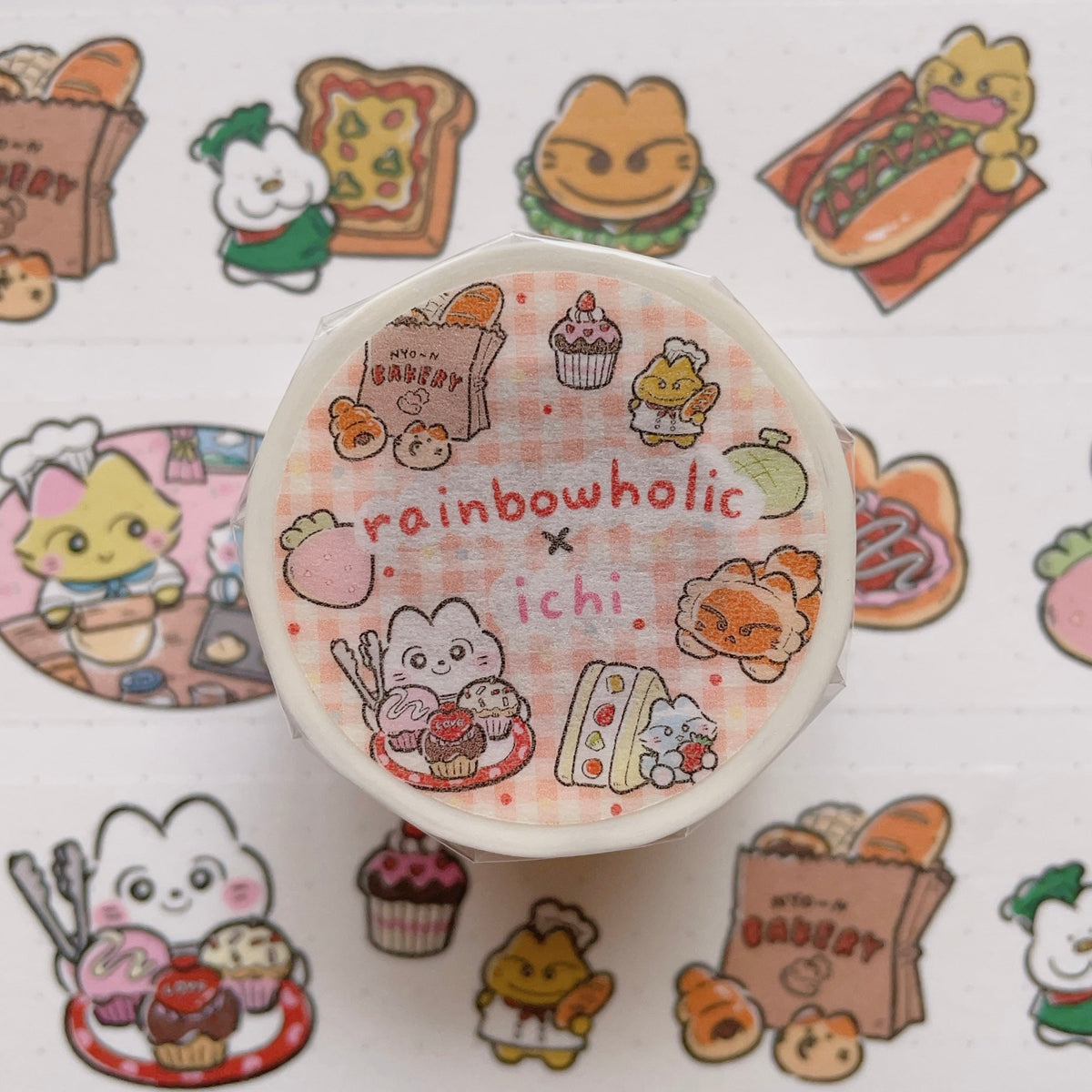 (MT086) Rainbowholic x Ichi Bakery 3cm Washi Tape – Rainbowholic Shop
