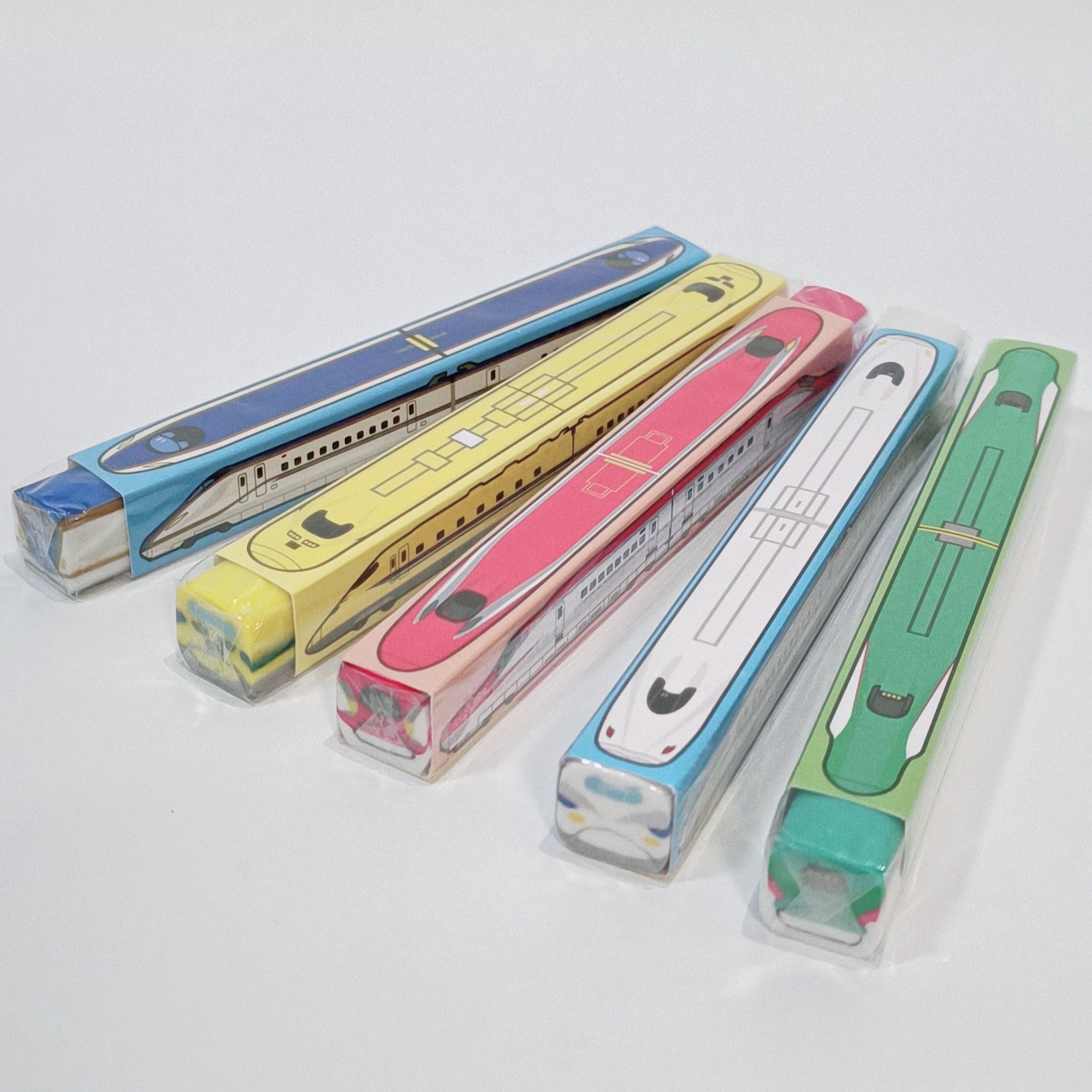 Japanese Train Eraser Set (5 pcs.) – Rainbowholic Shop