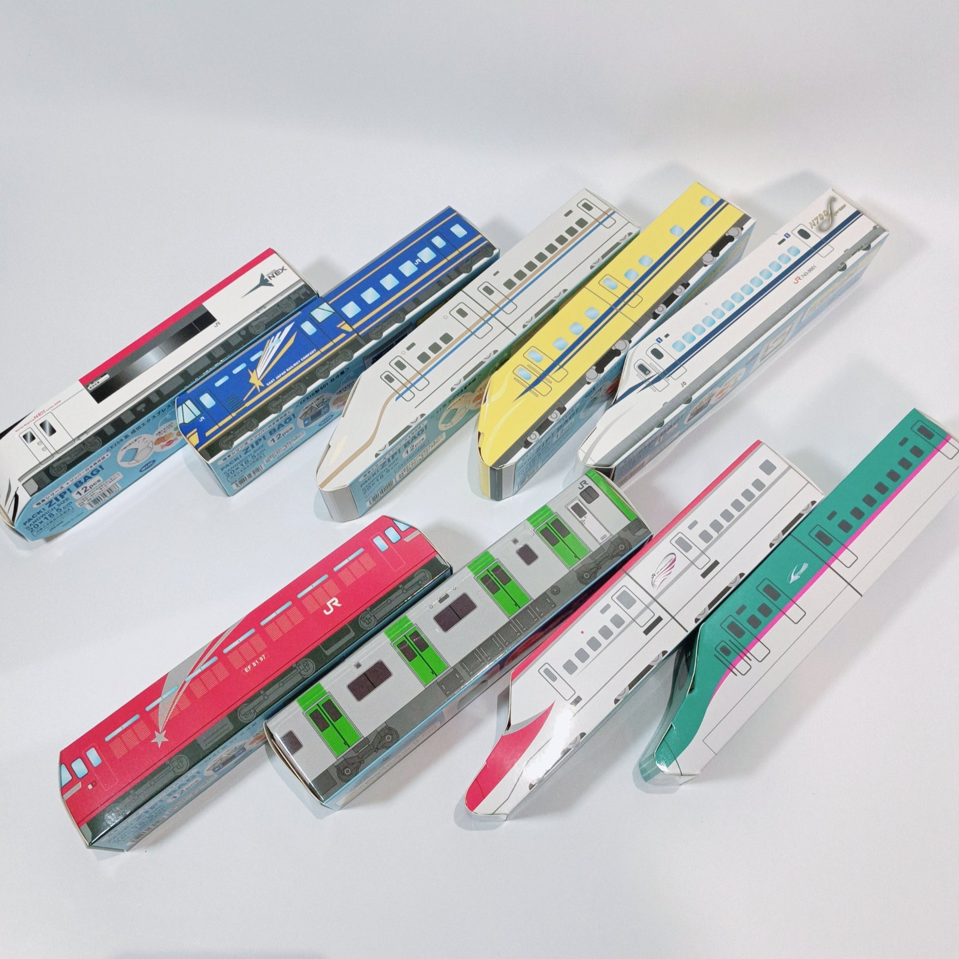 Japan Train Zip Bag Complete Set (9 pcs.) – Rainbowholic Shop