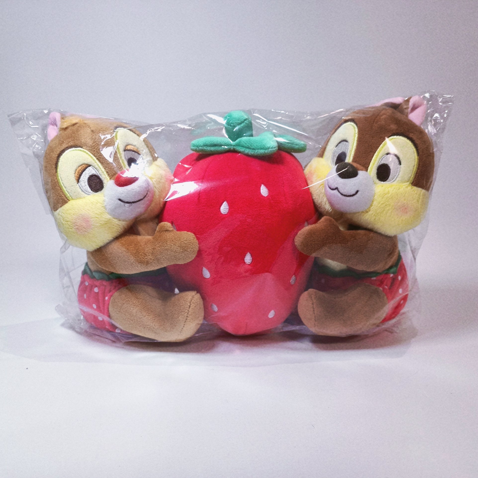 [Pre-loved] Tokyo Disney Chip and Dale Strawberry Plushie ...