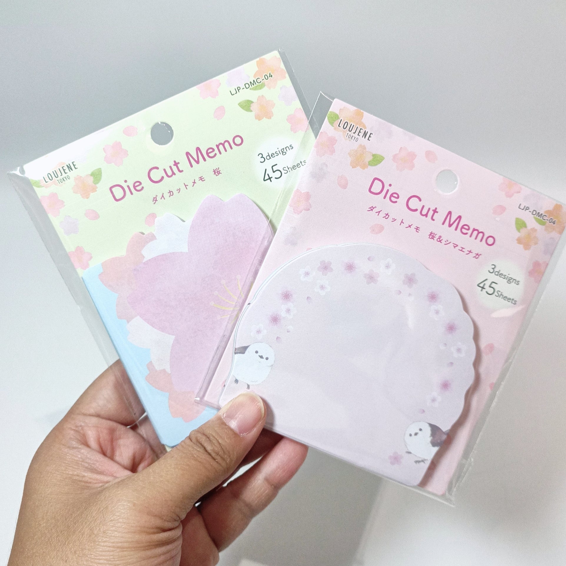 Spring Themed Die Cut Memo Set - Sakura Flower and Birds – Rainbowholic ...