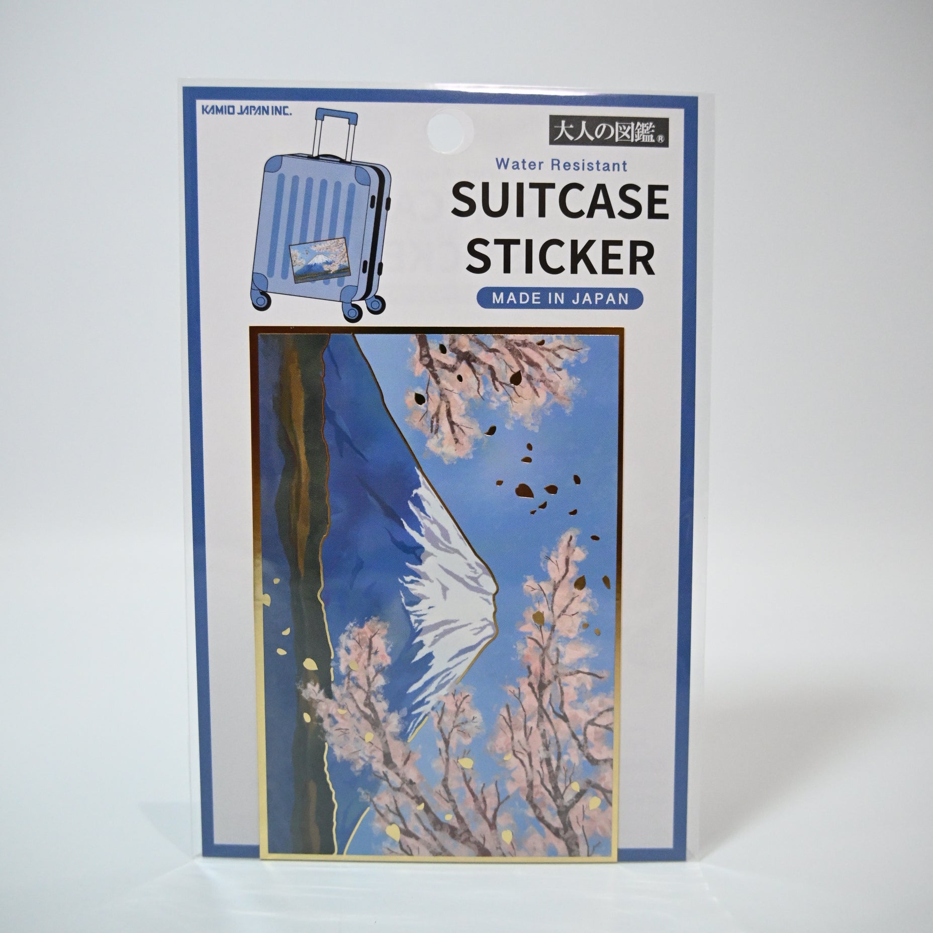 Kamio Japan Suitcase Water Resistant Sticker Japan Sakura and Mt. Fuji ...