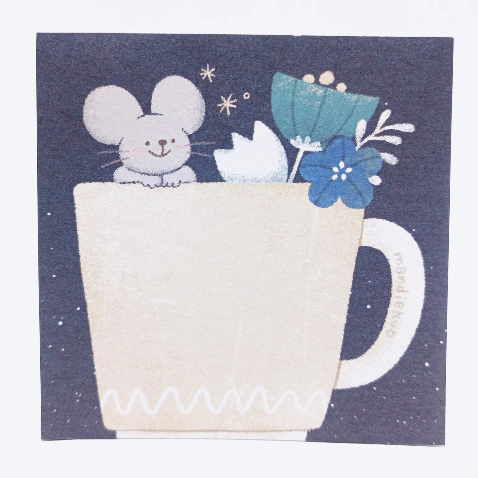 Original Rainbowholic x Mandie Kuo Mouse & Cup Memo Pad (50 sheets ...